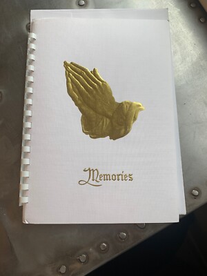 Funeral Register Book Memorial Register Memory Embossed Gold Gift ...
