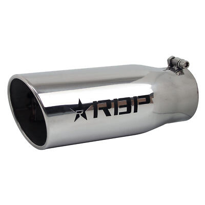 RBP UNIVERSAL 4.5" OUTLET POLISHED EXHAUST MUFFLER TIP TAILPIPE for ...