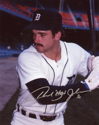 HOWARD JOHNSON DETROIT TIGERS SIGNED AUTOGRAPH 8x10 PHOTO w/ COA | eBay