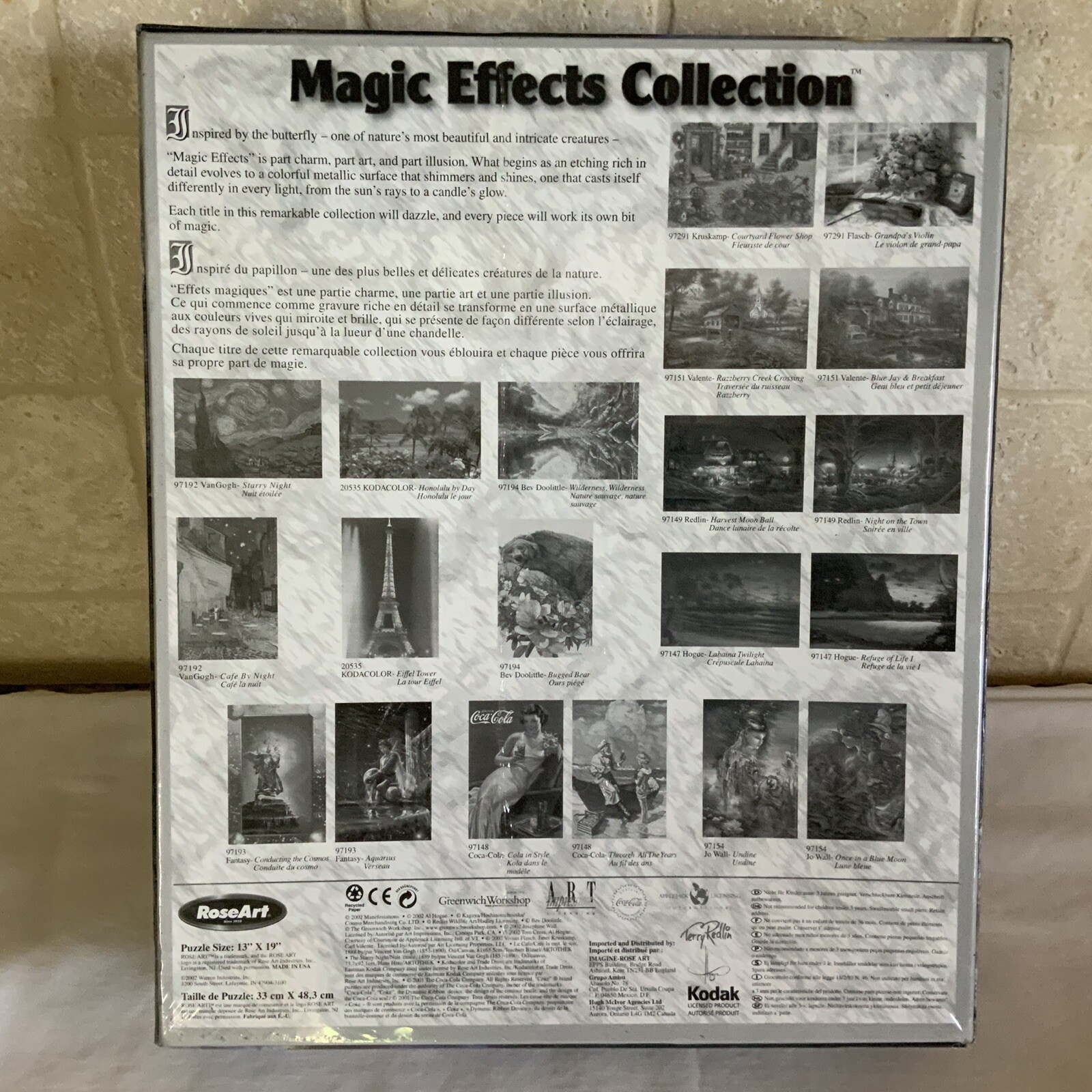 "Undine” Rose Art Magic Effects Collection 500 pc. Jigsaw Puzzle New ...