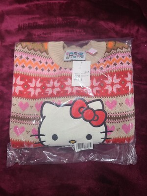 Hello Kitty Fair Isle Sweater Adult Size Small Forever 21 NWT SEALED ...