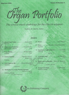 The Organ Portfolio-Service Music Anthology For The Church Organist '06 ...
