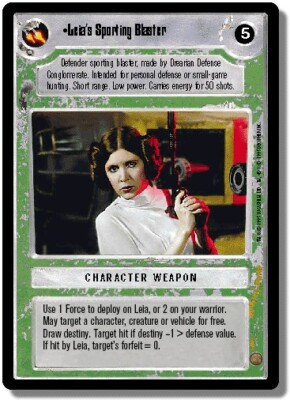 4x Leia's Sporting Blaster - Uncommon Ungraded Premiere - Limited - BB ...
