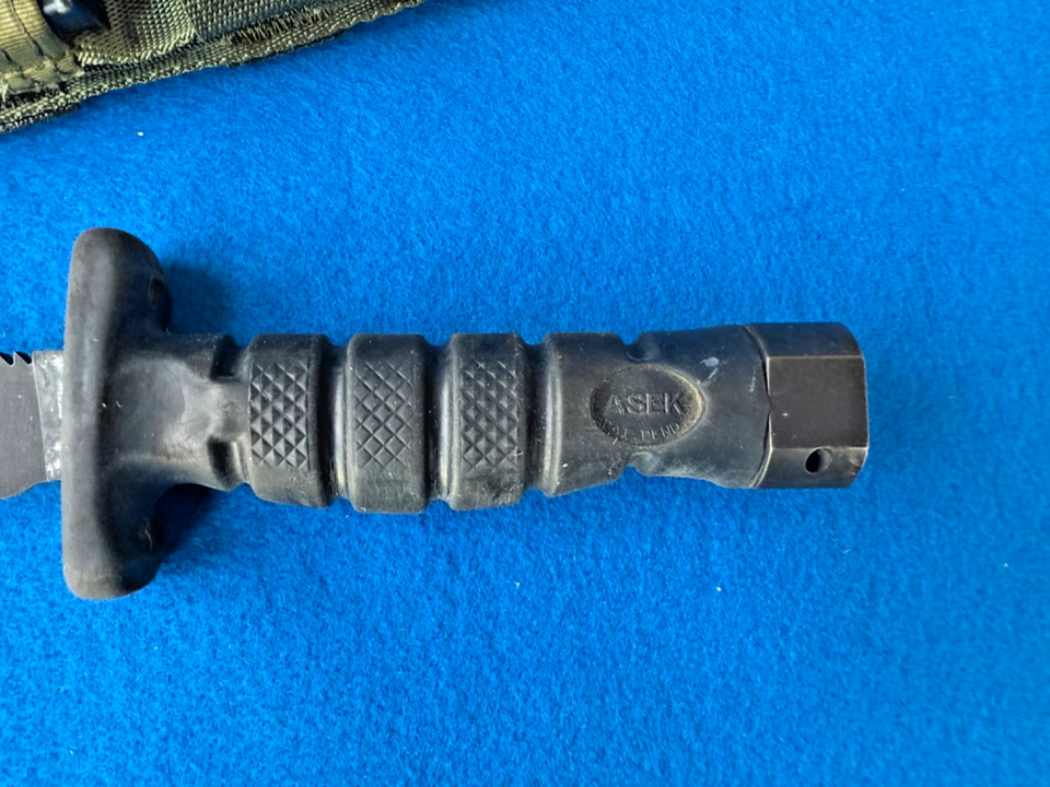 Ontario USA ASEK Fixed Blade Pilot Aircrew Survival Egress Knife Sheath ...
