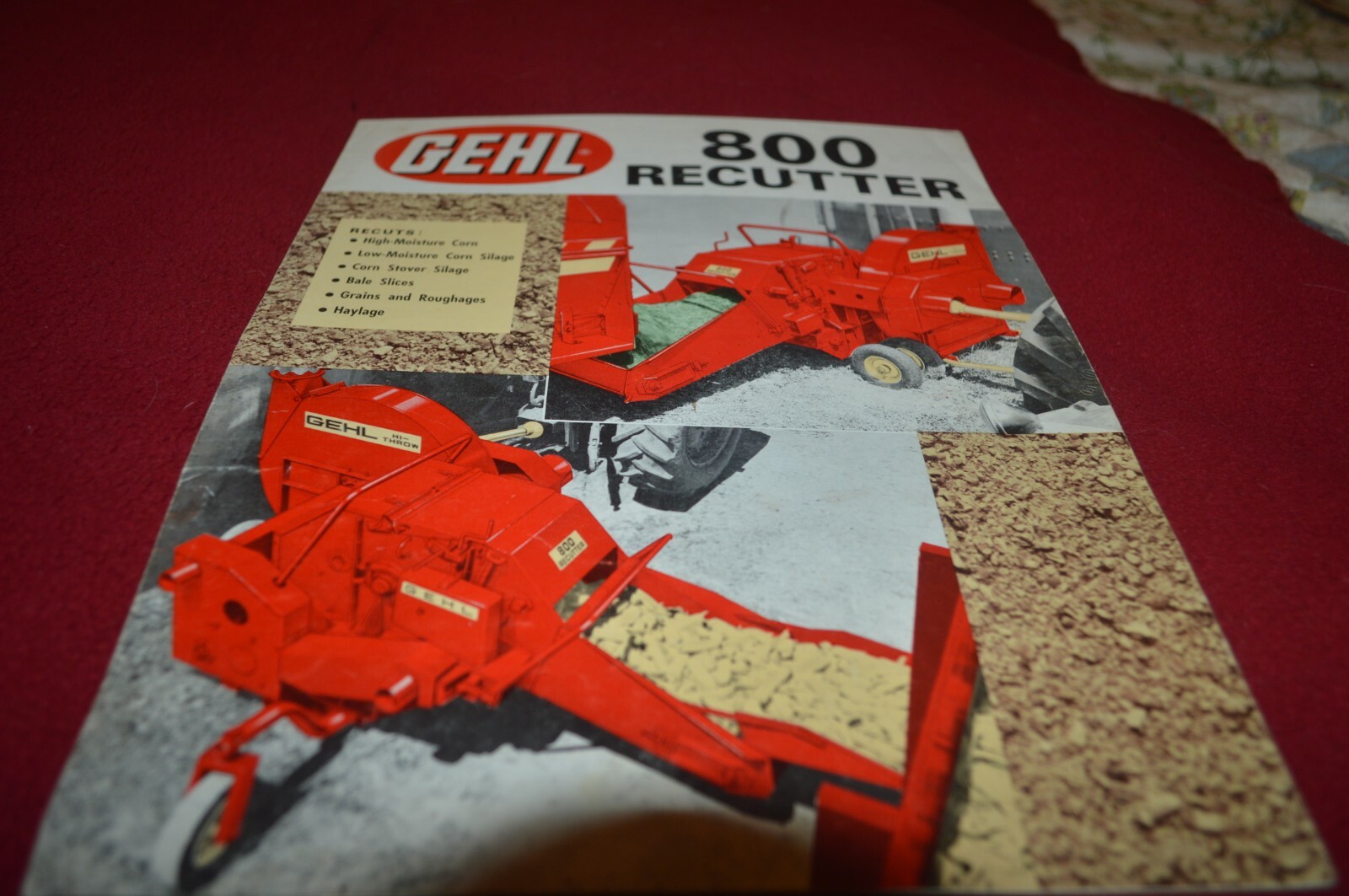 Gehl 800 Recutter Dealer's Brochure AMIL15 ver1 | eBay