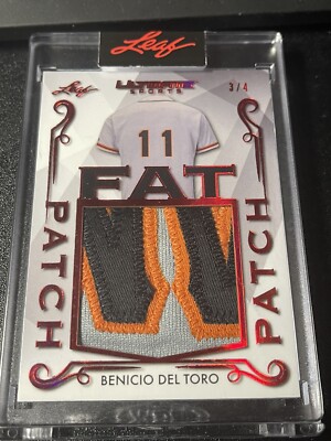 2021 Leaf Ultimate Benicio Del Toro Jumbo Fat PATCH #3/4 Huge ...