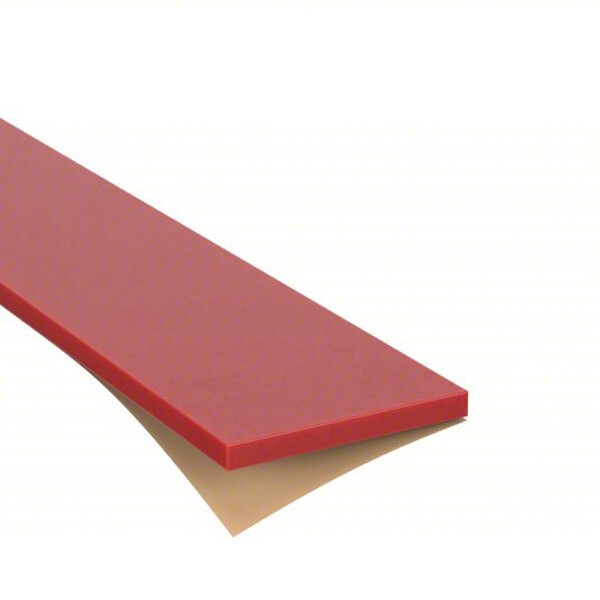 3/8" Thick Red 1/2" x 36" Silicone Rubber Adhesive Strip for Intense ...