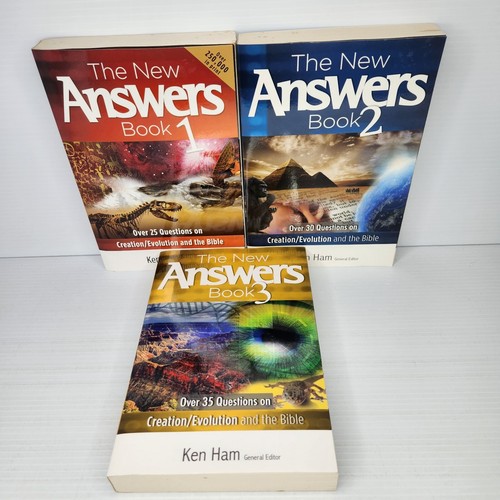 The New Answers Book Vol 1 2 & 3 Answers in Genesis Creation/ Evolution ...