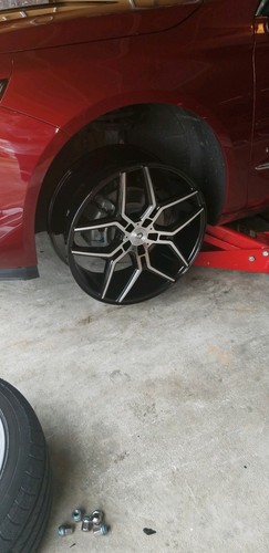 22" x9 Dropstars DS651 651MB Black 5x120 35 ET 651MB-2291235 Rims ...