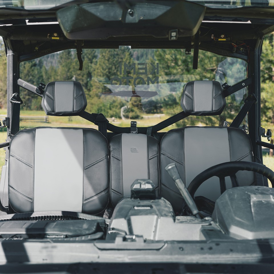 KEMIMOTO Leather UTV Seat Cover for Can Am Defender HD7 HD9 HD10 DPS ...