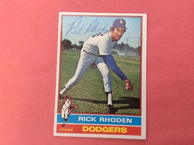 1976 Topps #439 Los Angeles Dodgers Rick Rhoden Autograph. | eBay