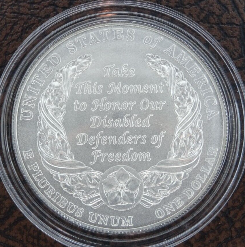 2010-W Disabled Veterans Silver Dollar Unc US Mint $1 Commemorative | eBay
