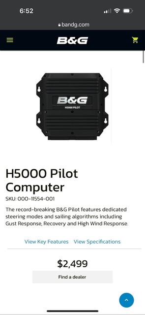 B&G H5000 Pilot Computer for sale online | eBay