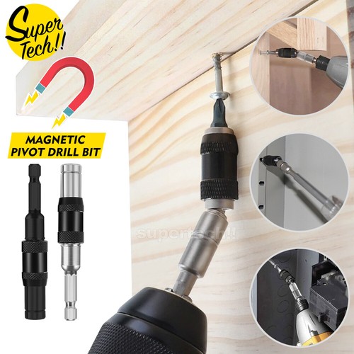 Magnetic Pivot Drill Bit Holder Steel Impact Pivoting Swivel Screw ...