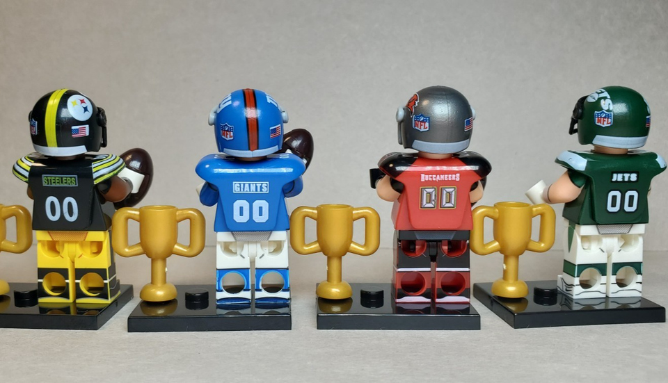 Custom Lego NFL Football Minifigures 8 Pack | eBay