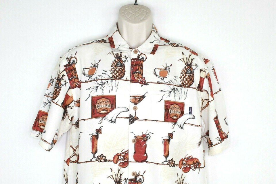 Jack Oneill Collection Mens Small Hawaiian Camp Button Shirt Beer ...