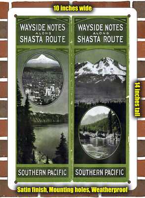 METAL SIGN - 1920 Southern Pacific Shasta Route - 10x14 inches | eBay
