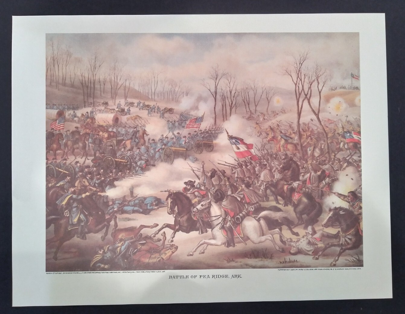 1979 Kurz and Allison Civil War Print - Battle of Pea Ridge, Ark. | eBay