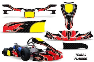 Go Kart Racing Graphics Decals Stickers For KG FP7 TFLAMES R K | eBay
