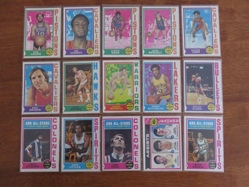 1974 TOPPS NBA. 15 CARDS. VERY RARE CARDS IN EXCELLENT CONDITION ...