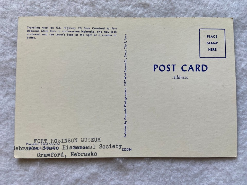 Nebraska's Lovers Leap Vintage Postcard | eBay