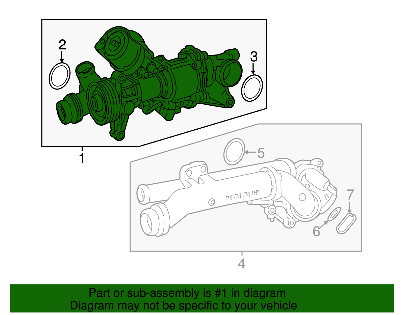 Genuine Mercedes-Benz Remanufactured Coolant Pump 274200150785 OEM for ...