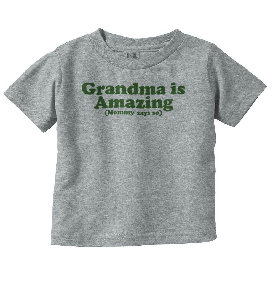 Nana Grandma Is Amazing Grammy Shower Gift Toddler Boy Girl Youth T ...