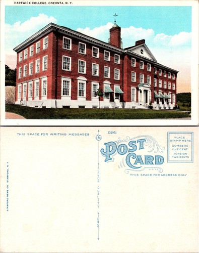 Hartwick College Academic Building Oneonta NY Postcard | eBay