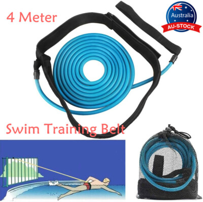 4M Swimming Trainer Belt Swim Pool Resistant Bungee Rope Safety ...