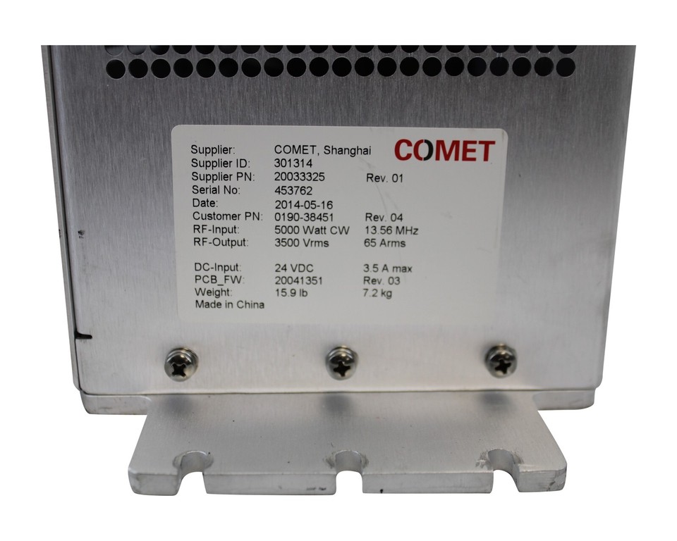 AMAT 0190-38451 RF MATCH COMET 20033325 REV 01 5000 WATT 13.56 MHZ | eBay