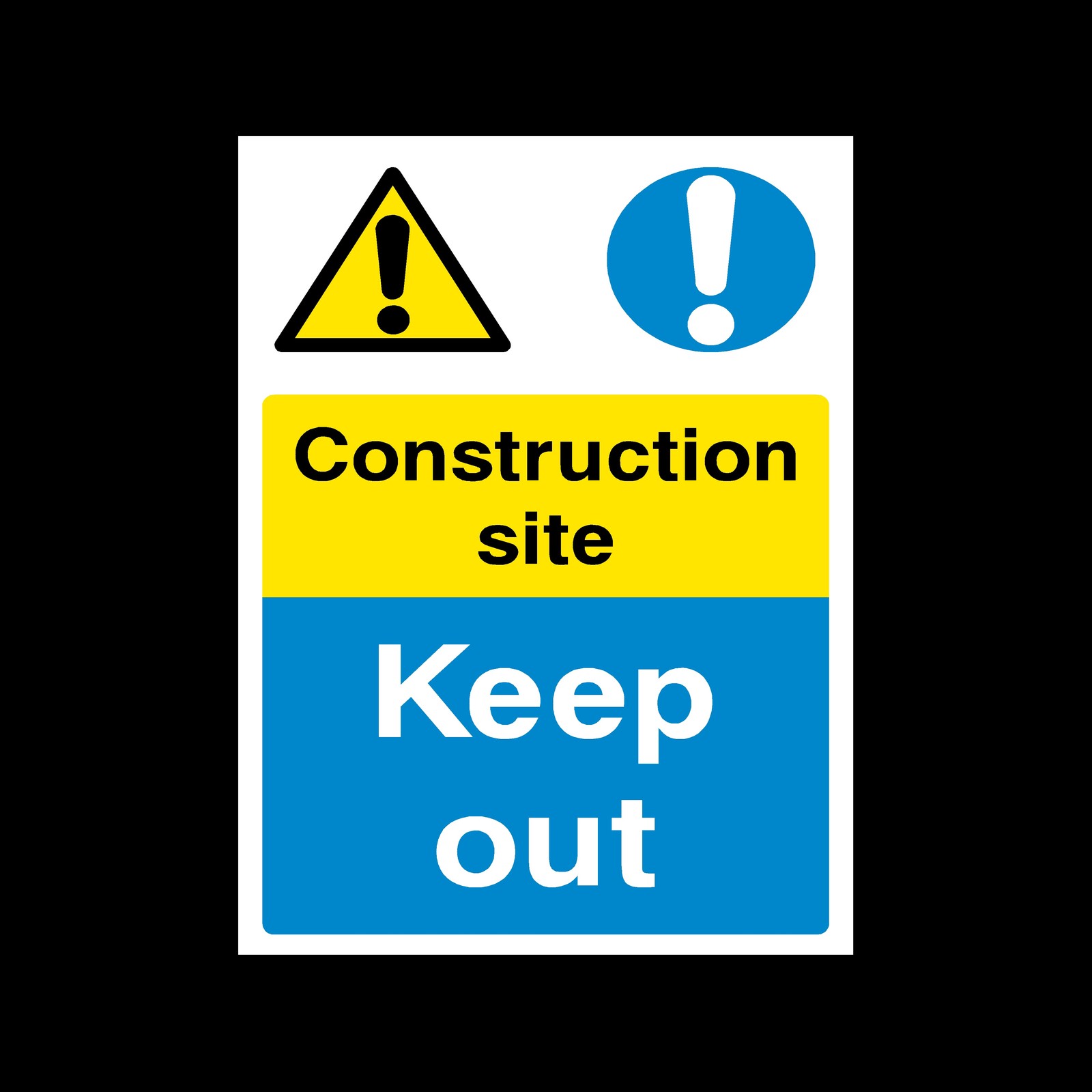 Construction Site Signs - Sticker or 6mm Correx Sign - Site Safety ...