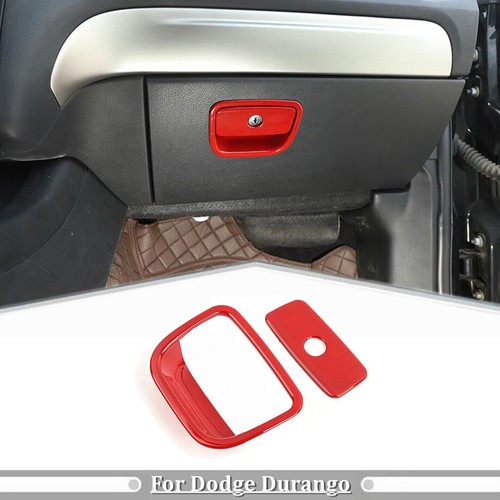 For 2011-2024 Dodge Durango ABS Red Front Co-pilot Storage Box Handle ...