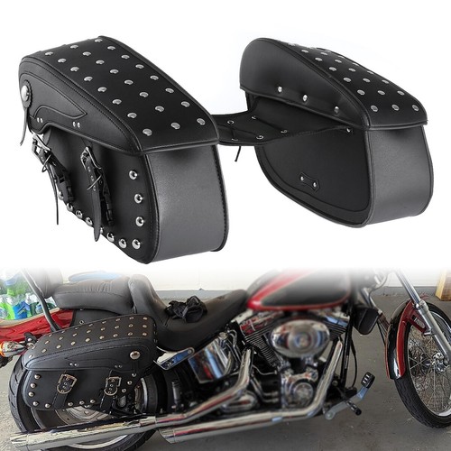 Motorcycle Side Saddlebags Saddle Bags For Harley Heritage Softail ...