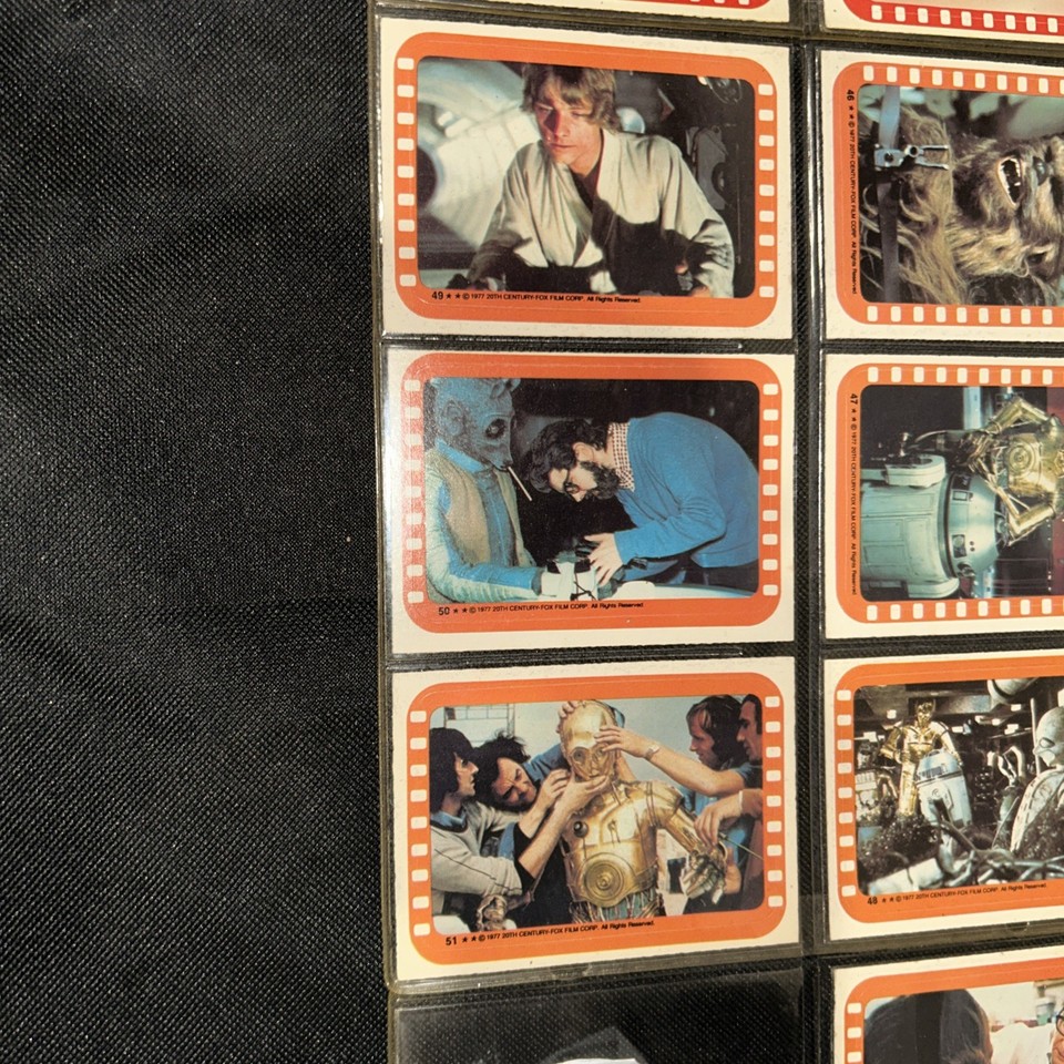 1977 STAR WARS SERIES 4 - 22 STICKER / CARD LOT - , VADER, LUKE, HAN | eBay