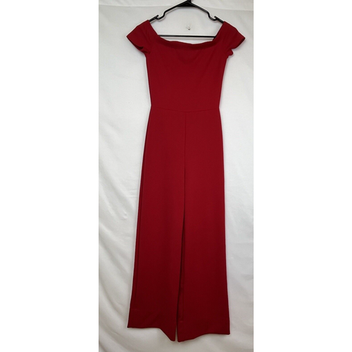 Lulus Women's Size XS Red Cap Sleeve Shoulderless jump Suit | eBay