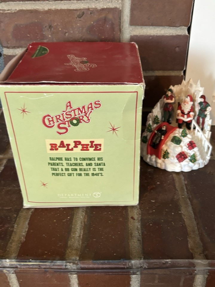 Department 56 A Christmas Story Ralphie Visits Santa Figurine Rare ...