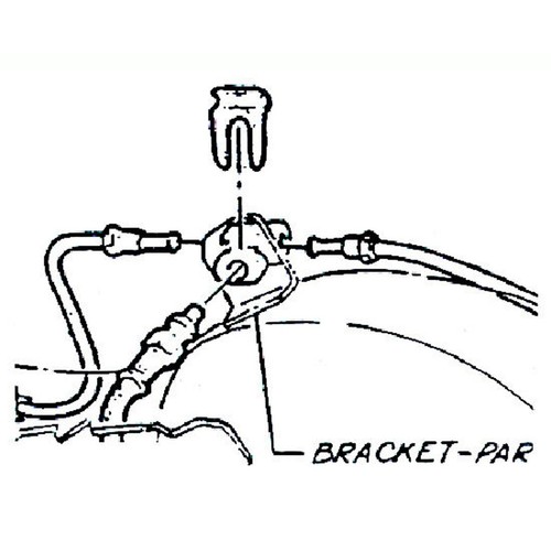 Rear Brake Hose Tee Junction Block With Slot Brass 1967-68 Chevrolet ...