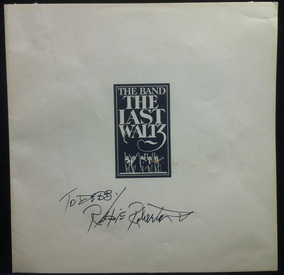 BAND Last Waltz LP Cover And Booklet Both Autographed Signed x2 ROBBIE ...