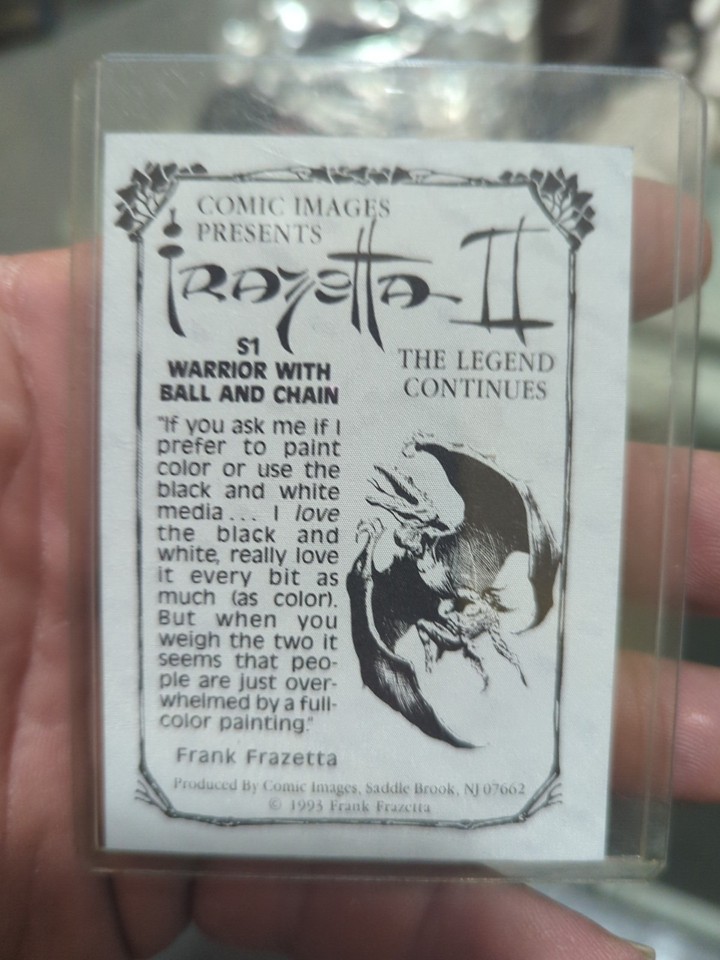 Frazetta-2, 1993-The Legend Continues "Spectrascope" Subset Chase Card ...