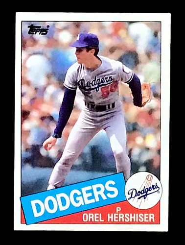 1985 Topps Orel Hershiser Rookie Baseball Card #49 LA Dodgers Vintage ...