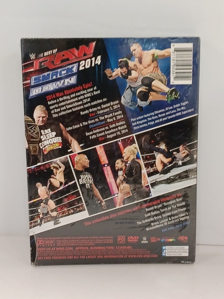 WWE: BEST of RAW & SMACK DOWN 2014 3 Disc Set DVD NEW SEALED ...