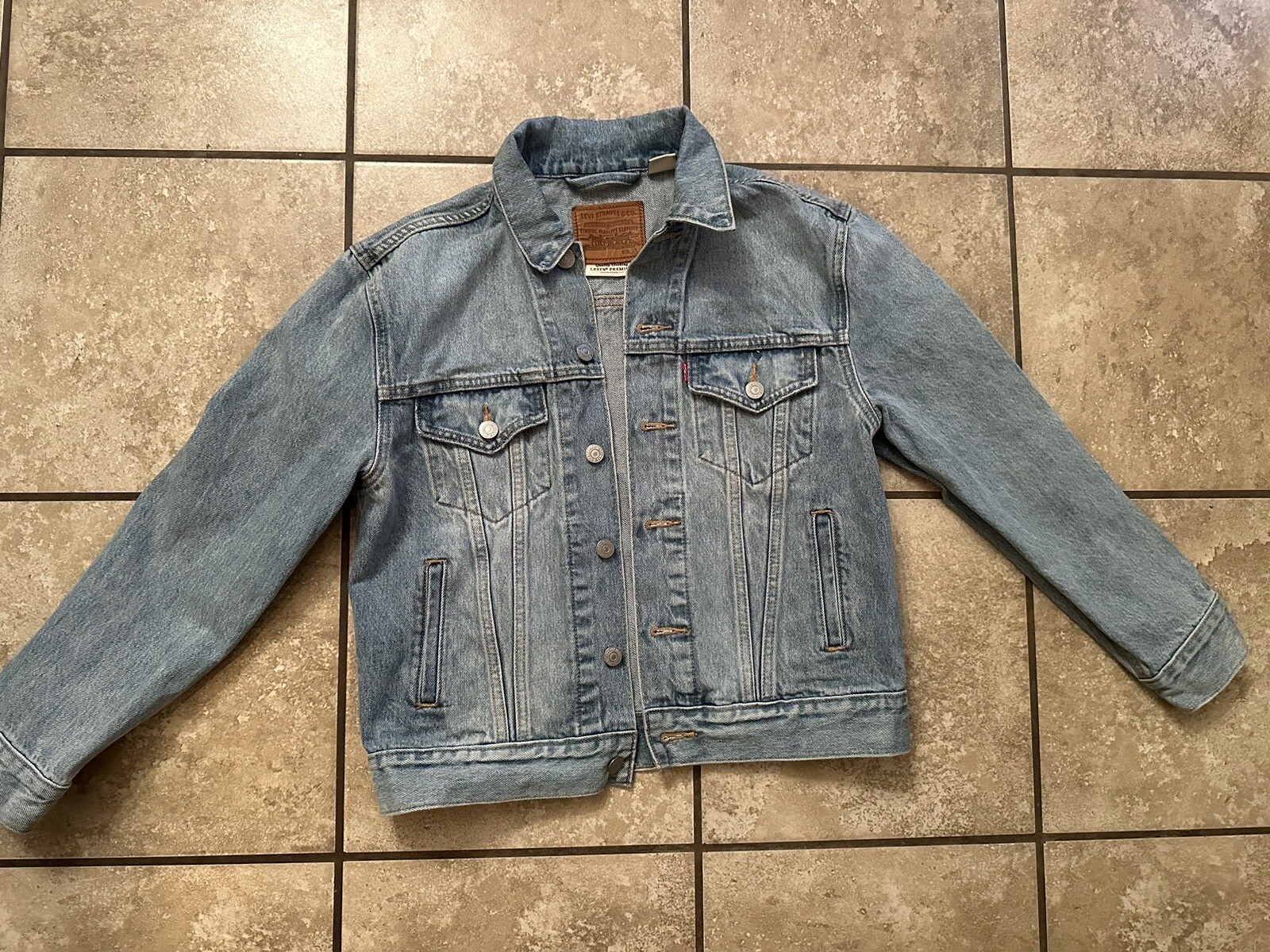 Levi's Original Premium Denim Trucker Jacket Size XS - Gem