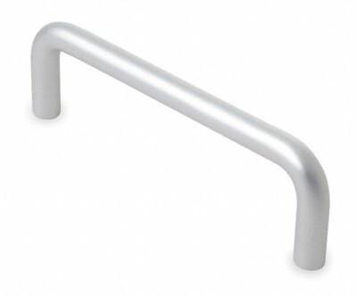 (10) New Threaded-Hole Round Pull Handle Anodized Aluminum dull, 4" C-C ...