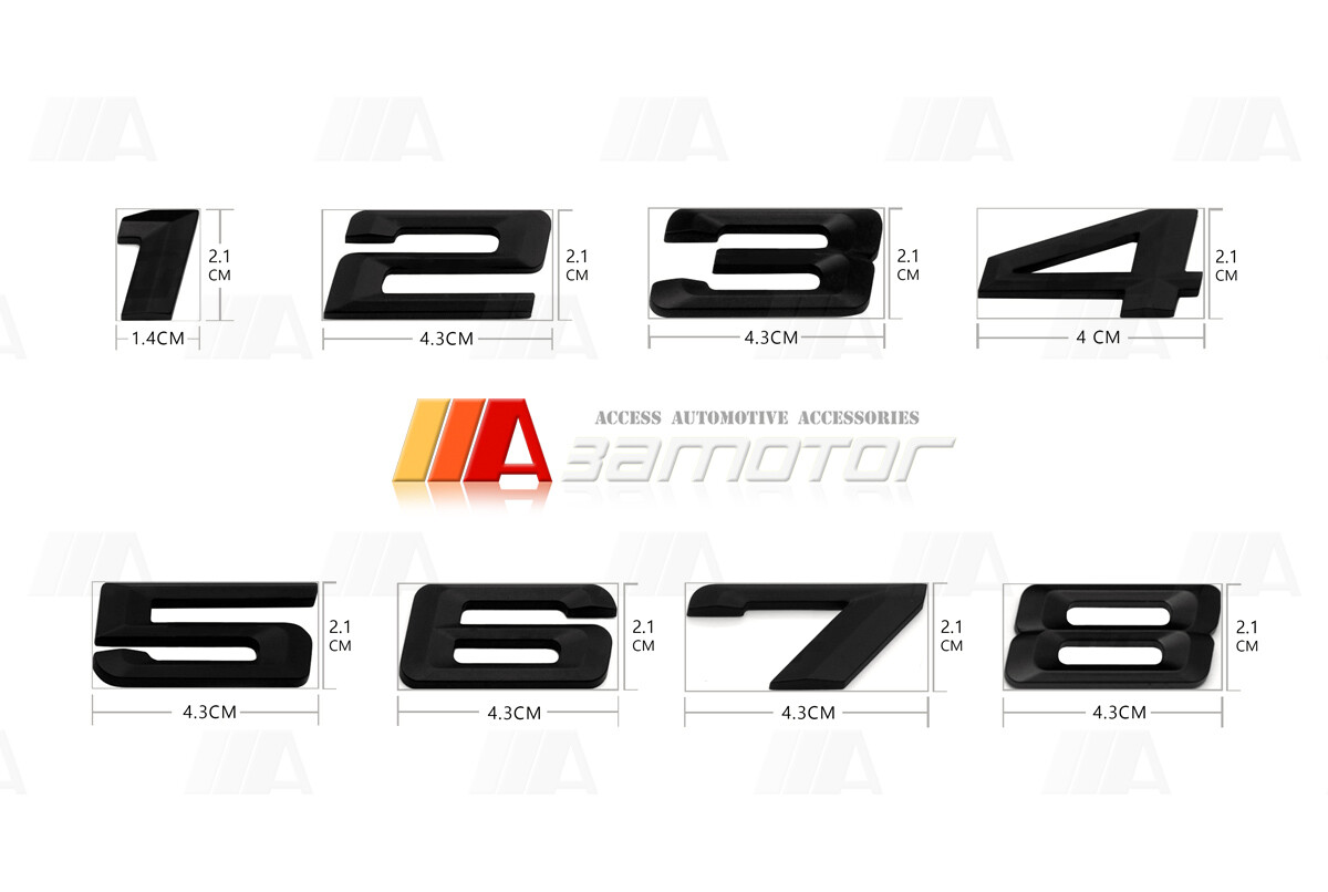 Gloss Black Trunk Rear Emblem Badge Letter 435i fits BMW F32 F33 F36 4 ...