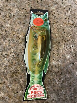 Poes Cedar Wood Lure Bleeper Popper | eBay