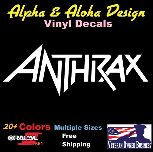 Anthrax Vinyl Decal Truck Car Sticker Laptop Window | eBay