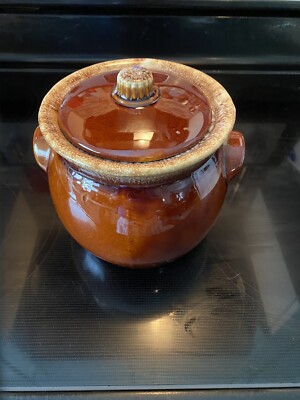 Hull Pottery Brown Drip Cookie Jar With Lid | eBay
