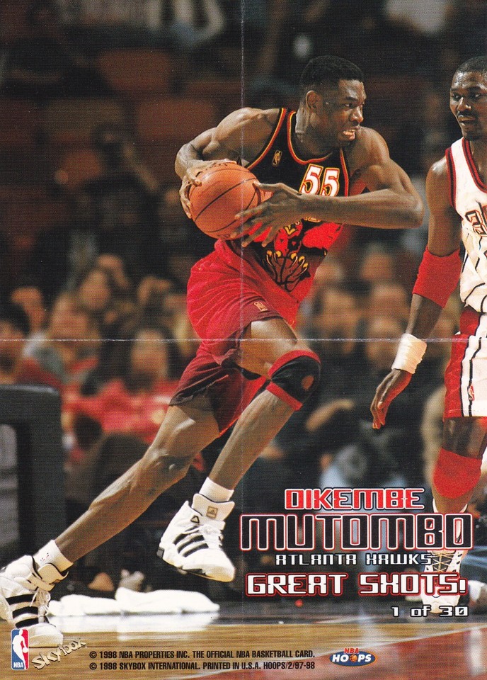 1997-98 Skybox Hoops GREAT SHOTS Mini Posters SET (30) Kobe-Iverson ...