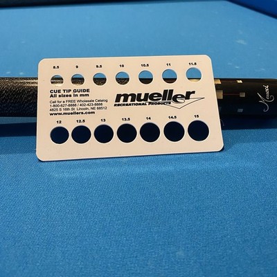 Cue Tip Gauge Pool Cue Tip Size Checker Acrylic 8.5mm to 15mm | eBay