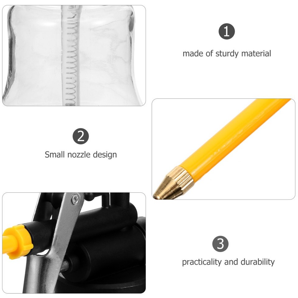 2Pcs Transparent Manual Oil Can - High Pressure Pump Oiler - Manual ...